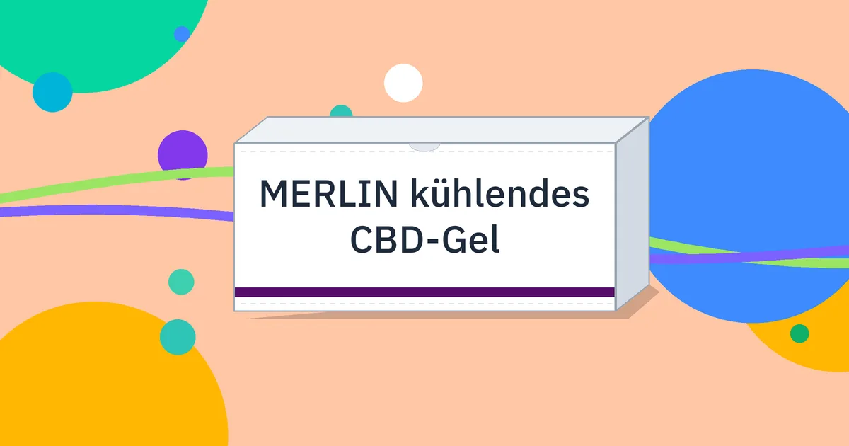 Symbolbild: Packung mit der Aufschrift MERLIN kühlendes CBD-Gel (PZN 19253761) – Verfügbarkeit und Bezug in Apotheken in Frankfurt am Main