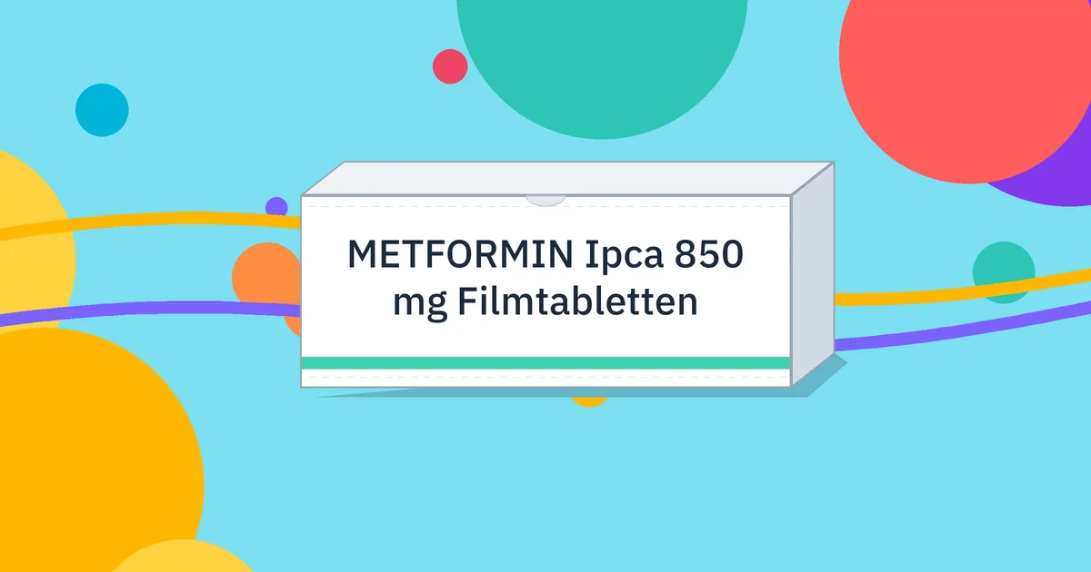 Symbolbild: Packung mit der Aufschrift METFORMIN Ipca 850 mg Filmtabletten (PZN 19712743) – Verfügbarkeit und Bezug in Apotheken in Frankfurt am Main