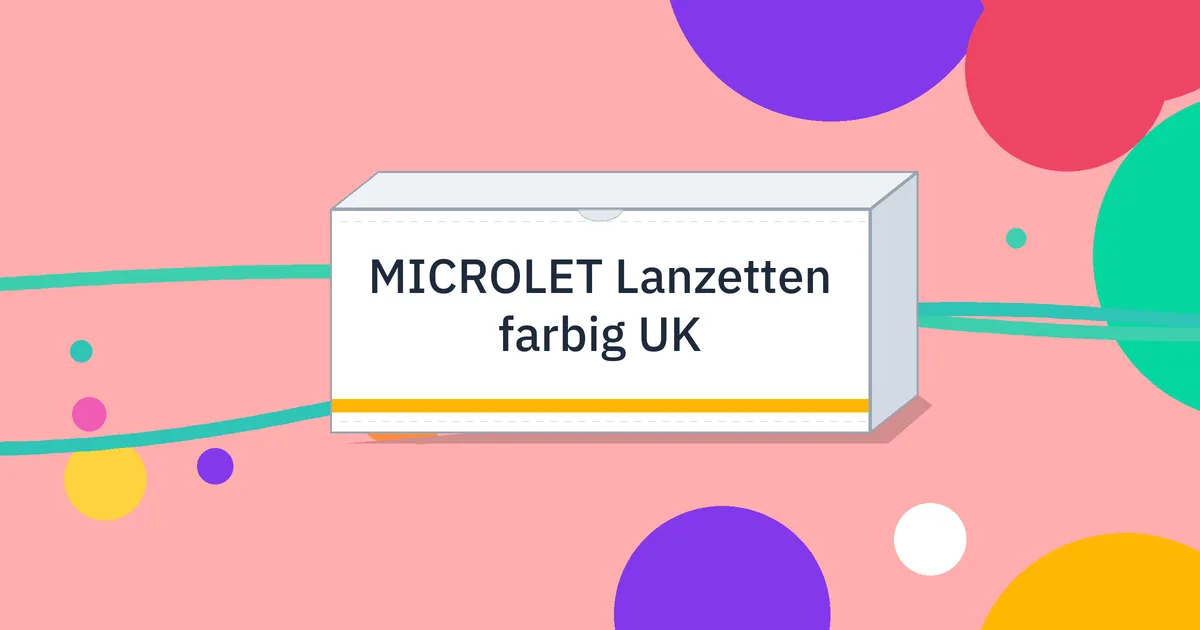 Symbolbild: Packung mit der Aufschrift MICROLET Lanzetten farbig UK (PZN 15609758) – Verfügbarkeit und Bezug in Apotheken in Frankfurt am Main