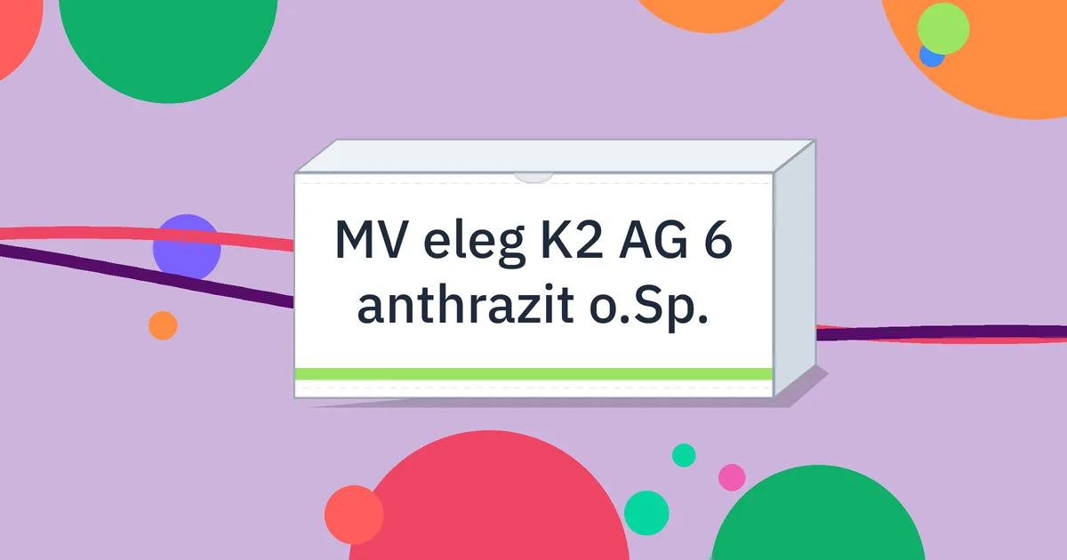 Symbolbild: Packung mit der Aufschrift MV eleg K2 AG 6 anthrazit o.Sp. (PZN 00644944) – Verfügbarkeit und Bezug in Apotheken in Frankfurt am Main