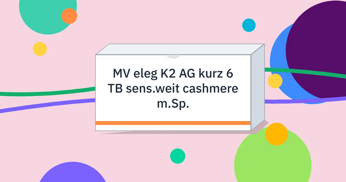 Symbolbild: Packung mit der Aufschrift MV eleg K2 AG kurz 6 TB sens.weit cashmere m.Sp. (PZN 15273844) – Verfügbarkeit und Bezug in Apotheken in Frankfurt am Main