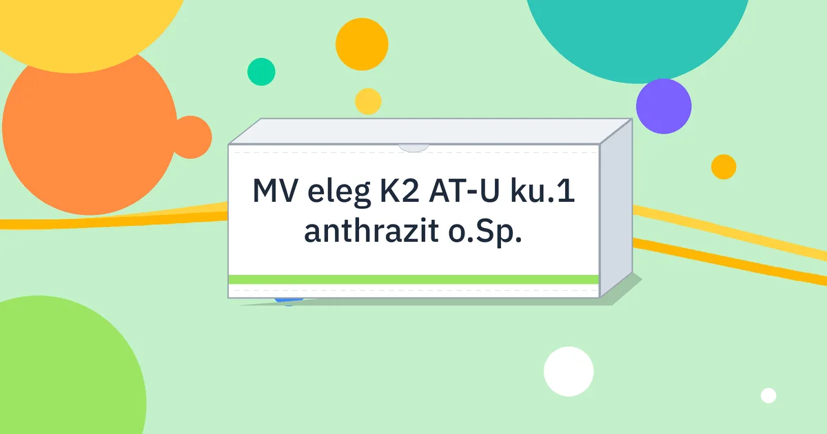 Symbolbild: Packung mit der Aufschrift MV eleg K2 AT-U ku.1 anthrazit o.Sp. (PZN 00643471) – Verfügbarkeit und Bezug in Apotheken in Frankfurt am Main