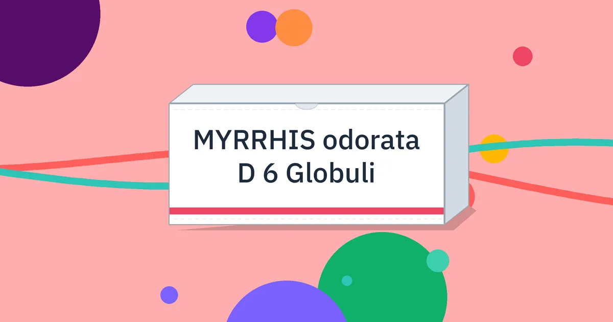 Symbolbild: Packung mit der Aufschrift MYRRHIS odorata D 6 Globuli (PZN 17534125) – Verfügbarkeit und Bezug in Apotheken in Frankfurt am Main