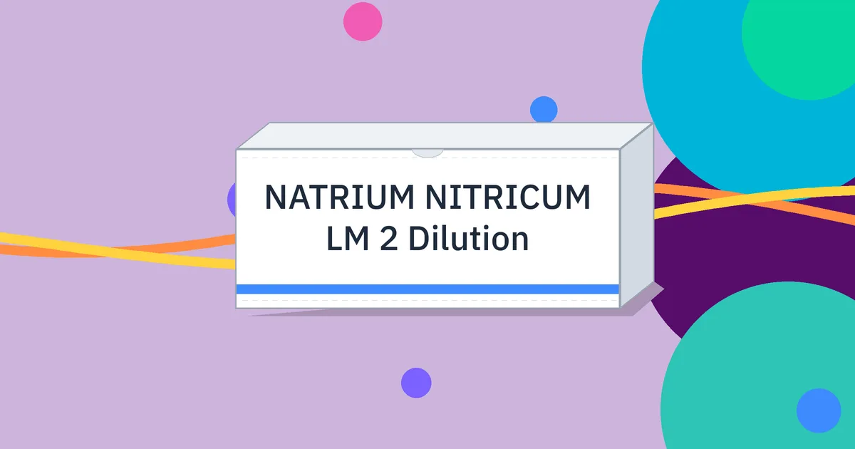 Symbolbild: Packung mit der Aufschrift NATRIUM NITRICUM LM 2 Dilution (PZN 12965524) – Verfügbarkeit und Bezug in Apotheken in Frankfurt am Main