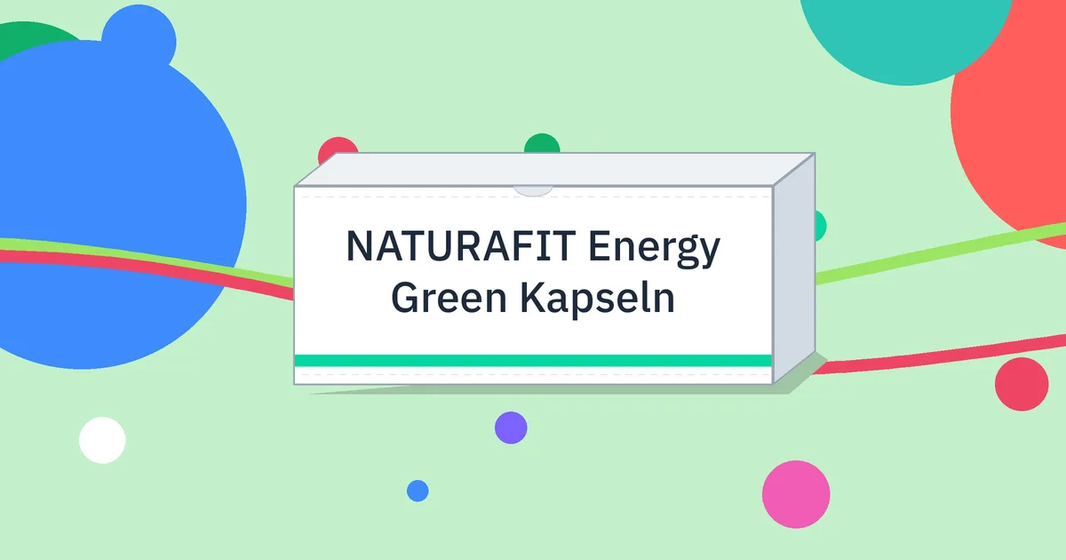 Symbolbild: Packung mit der Aufschrift NATURAFIT Energy Green Kapseln (PZN 14240535) – Verfügbarkeit und Bezug in Apotheken in Frankfurt am Main