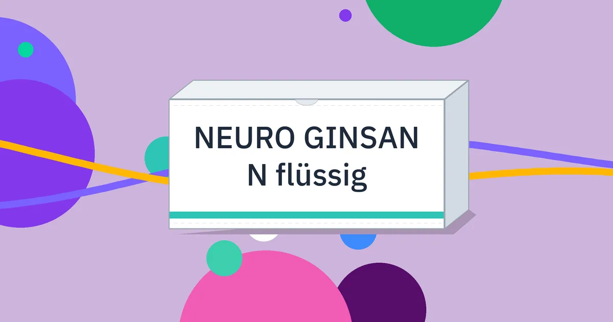Symbolbild: Packung mit der Aufschrift NEURO GINSAN N flüssig (PZN 02072854) – Verfügbarkeit und Bezug in Apotheken in Frankfurt am Main