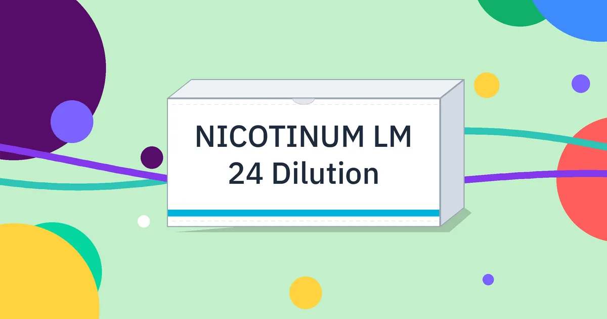 Symbolbild: Packung mit der Aufschrift NICOTINUM LM 24 Dilution (PZN 12969249) – Verfügbarkeit und Bezug in Apotheken in Frankfurt am Main