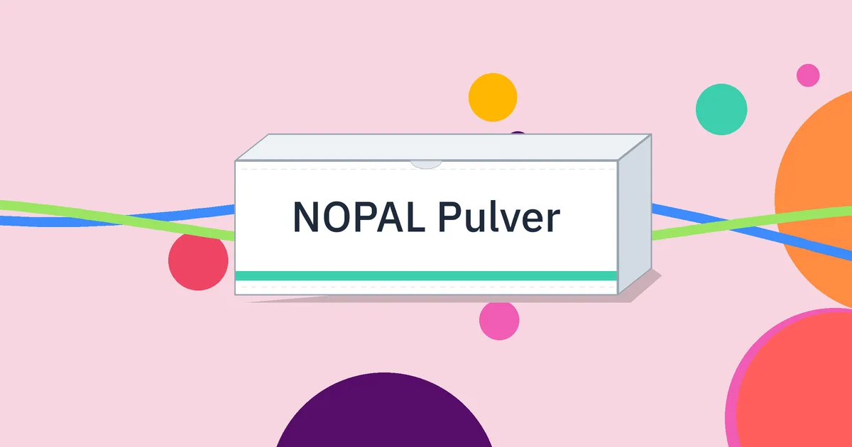 Symbolbild: Packung mit der Aufschrift NOPAL Pulver (PZN 02528024) – Verfügbarkeit und Bezug in Apotheken in Frankfurt am Main