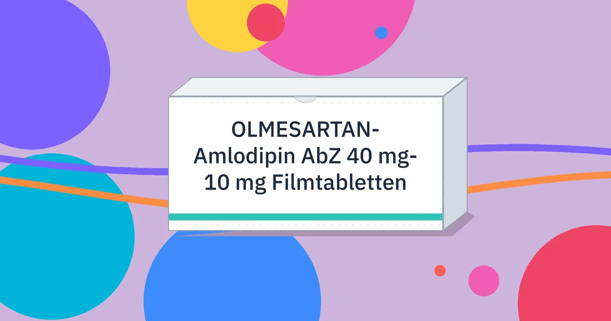 Symbolbild: Packung mit der Aufschrift OLMESARTAN-Amlodipin AbZ 40 mg-10 mg Filmtabletten (PZN 14189082) – Verfügbarkeit und Bezug in Apotheken in Frankfurt am Main