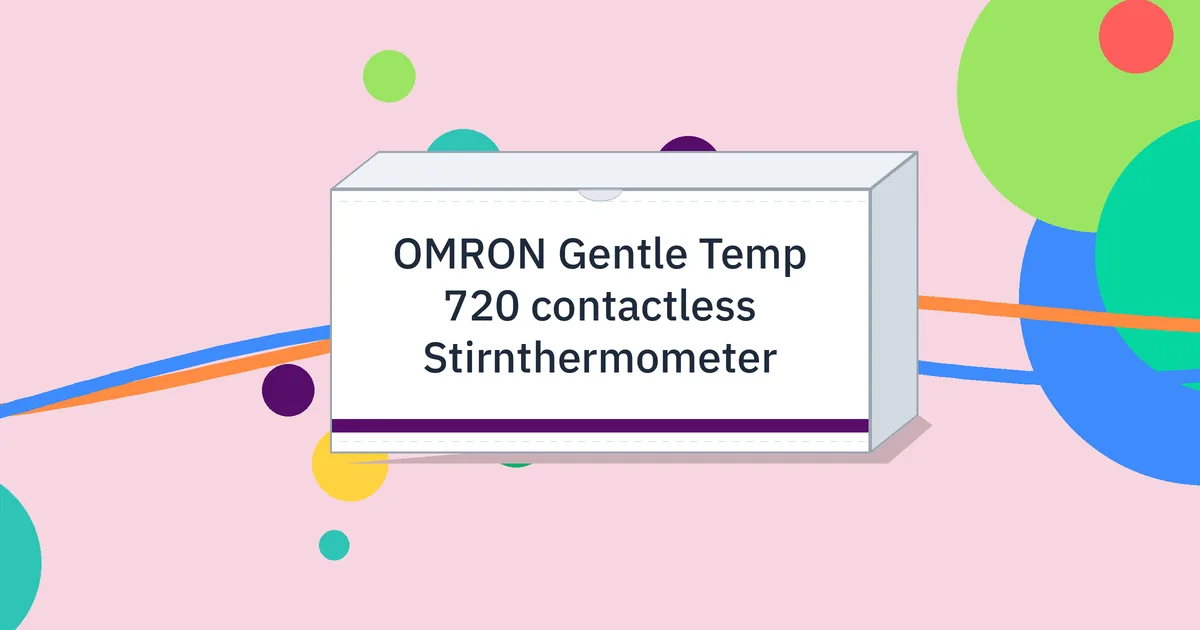 Symbolbild: Packung mit der Aufschrift OMRON Gentle Temp 720 contactless Stirnthermometer (PZN 10261606) – Verfügbarkeit und Bezug in Apotheken in Frankfurt am Main