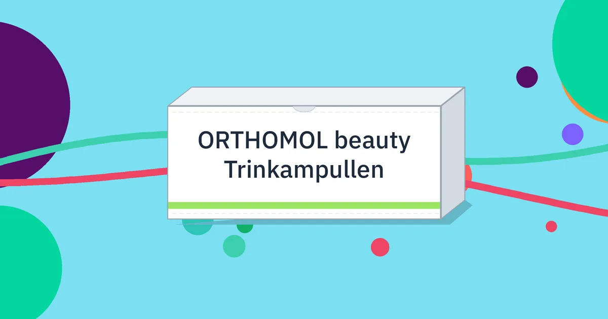 Symbolbild: Packung mit der Aufschrift ORTHOMOL beauty Trinkampullen (PZN 14384903) – Verfügbarkeit und Bezug in Apotheken in Frankfurt am Main