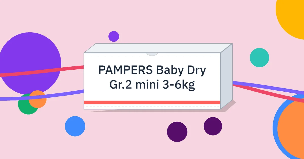 Symbolbild: Packung mit der Aufschrift PAMPERS Baby Dry Gr.2 mini 3-6kg (PZN 09519258) – Verfügbarkeit und Bezug in Apotheken in Frankfurt am Main