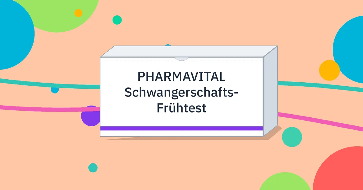 Symbolbild: Packung mit der Aufschrift PHARMAVITAL Schwangerschafts-Frühtest (PZN 12451133) – Verfügbarkeit und Bezug in Apotheken in Frankfurt am Main