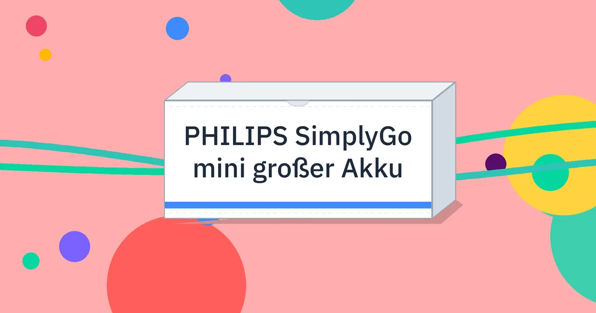 Symbolbild: Packung mit der Aufschrift PHILIPS SimplyGo mini großer Akku (PZN 18081134) – Verfügbarkeit und Bezug in Apotheken in Frankfurt am Main