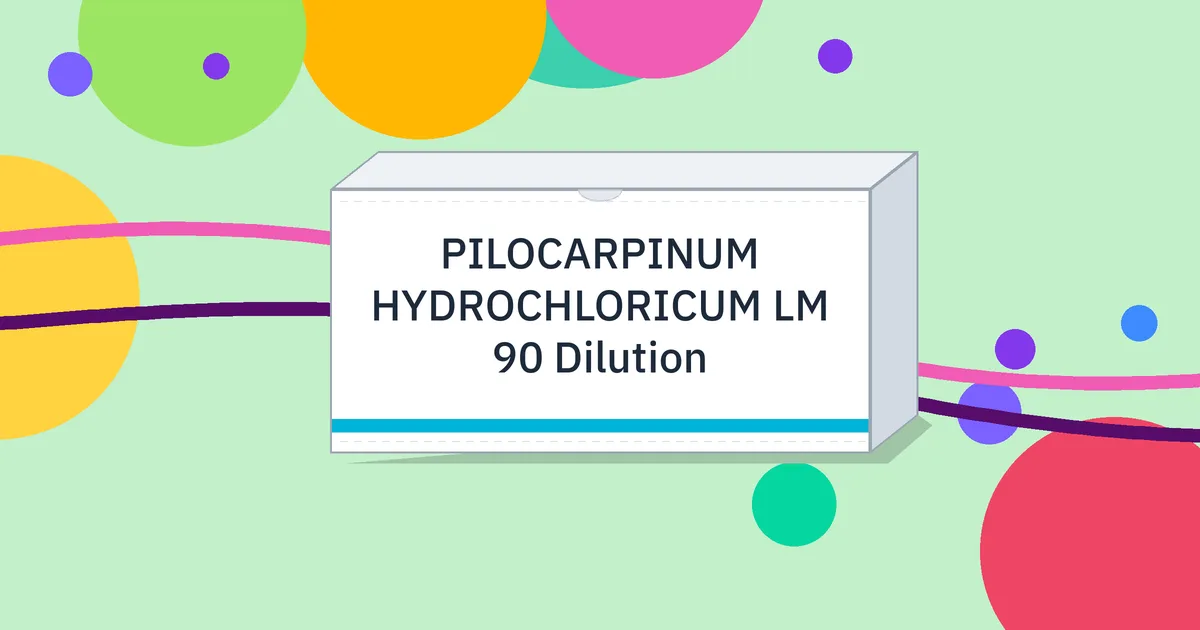 Symbolbild: Packung mit der Aufschrift PILOCARPINUM HYDROCHLORICUM LM 90 Dilution (PZN 13642349) – Verfügbarkeit und Bezug in Apotheken in Frankfurt am Main