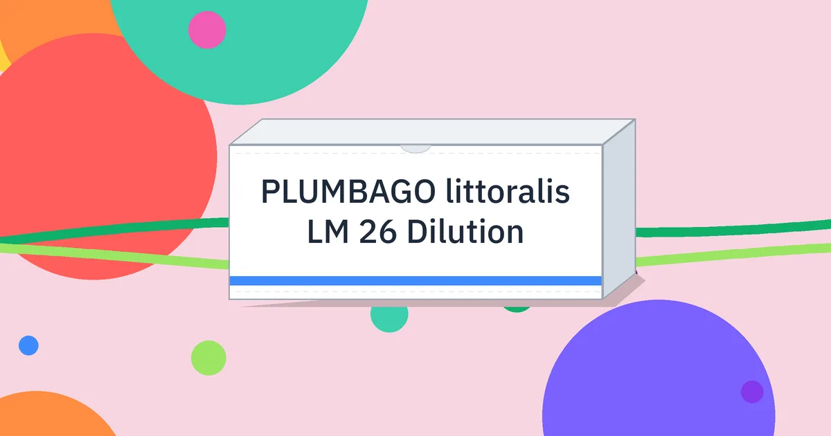 Symbolbild: Packung mit der Aufschrift PLUMBAGO littoralis LM 26 Dilution (PZN 13649185) – Verfügbarkeit und Bezug in Apotheken in Frankfurt am Main
