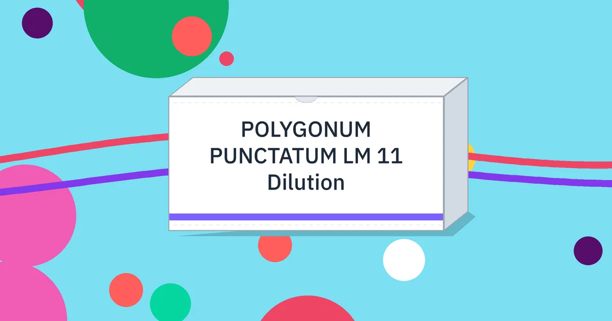 Symbolbild: Packung mit der Aufschrift POLYGONUM PUNCTATUM LM 11 Dilution (PZN 13662872) – Verfügbarkeit und Bezug in Apotheken in Frankfurt am Main