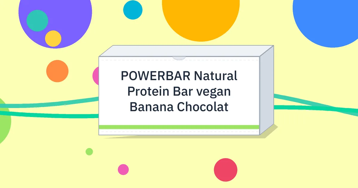 Symbolbild: Packung mit der Aufschrift POWERBAR Natural Protein Bar vegan Banana Chocolat (PZN 12395498) – Verfügbarkeit und Bezug in Apotheken in Frankfurt am Main