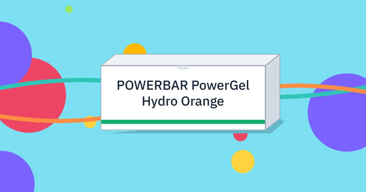 Symbolbild: Packung mit der Aufschrift POWERBAR PowerGel Hydro Orange (PZN 15531619) – Verfügbarkeit und Bezug in Apotheken in Frankfurt am Main