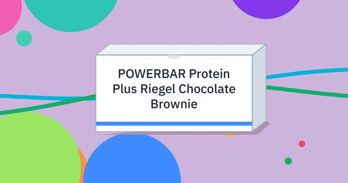 Symbolbild: Packung mit der Aufschrift POWERBAR Protein Plus Riegel Chocolate Brownie (PZN 18362577) – Verfügbarkeit und Bezug in Apotheken in Frankfurt am Main