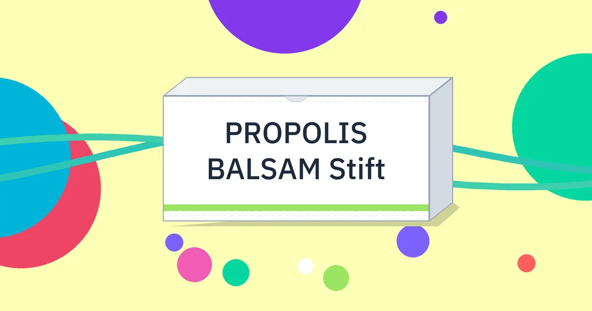 Symbolbild: Packung mit der Aufschrift PROPOLIS BALSAM Stift (PZN 00088727) – Verfügbarkeit und Bezug in Apotheken in Frankfurt am Main