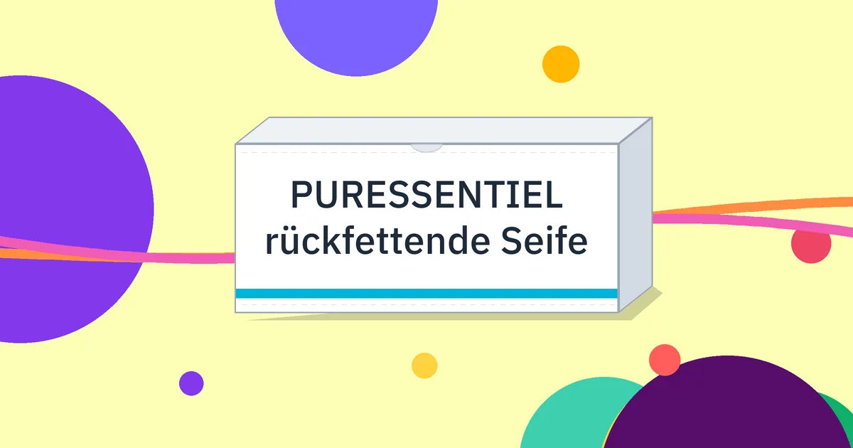 Symbolbild: Packung mit der Aufschrift PURESSENTIEL rückfettende Seife (PZN 17549279) – Verfügbarkeit und Bezug in Apotheken in Frankfurt am Main