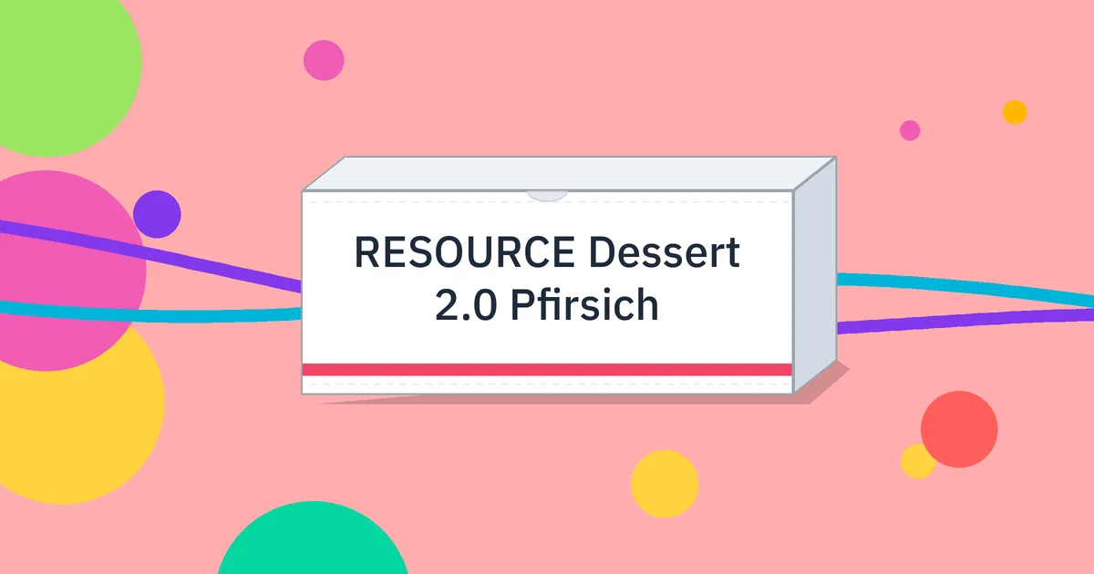 Symbolbild: Packung mit der Aufschrift RESOURCE Dessert 2.0 Pfirsich (PZN 19442284) – Verfügbarkeit und Bezug in Apotheken in Frankfurt am Main
