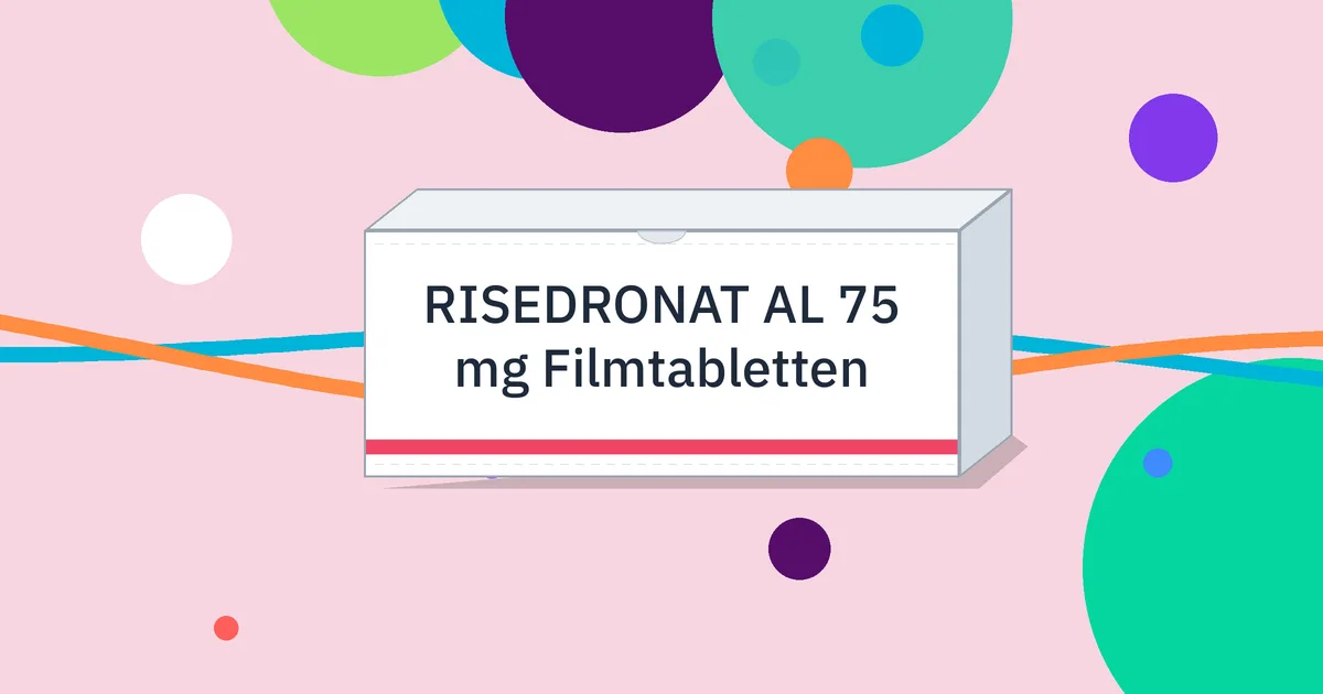 Symbolbild: Packung mit der Aufschrift RISEDRONAT AL 75 mg Filmtabletten (PZN 09538126) – Verfügbarkeit und Bezug in Apotheken in Frankfurt am Main