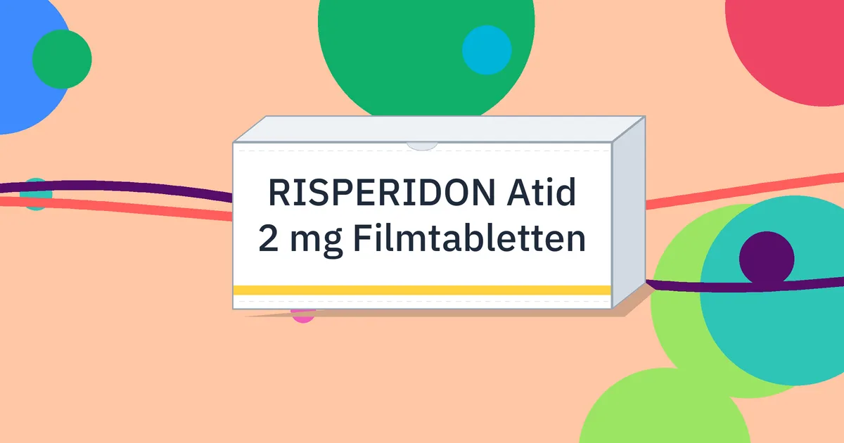 Symbolbild: Packung mit der Aufschrift RISPERIDON Atid 2 mg Filmtabletten (PZN 05988996) – Verfügbarkeit und Bezug in Apotheken in Frankfurt am Main