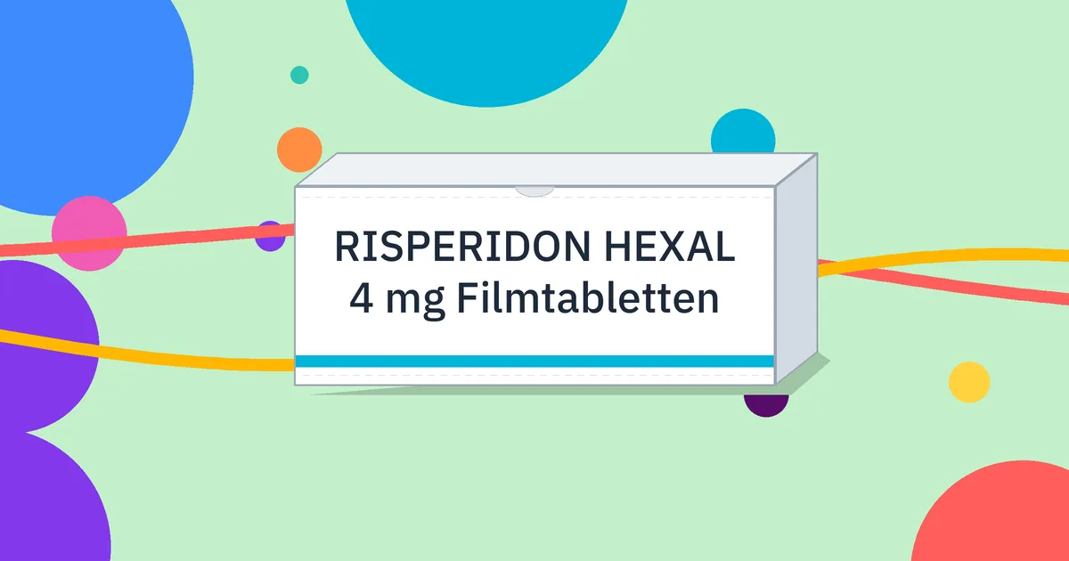 Symbolbild: Packung mit der Aufschrift RISPERIDON HEXAL 4 mg Filmtabletten (PZN 04223866) – Verfügbarkeit und Bezug in Apotheken in Frankfurt am Main