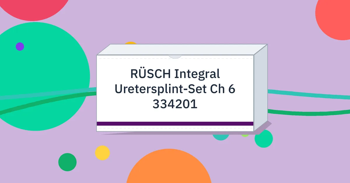 Symbolbild: Packung mit der Aufschrift RÜSCH Integral Uretersplint-Set Ch 6 334201 (PZN 07399531) – Verfügbarkeit und Bezug in Apotheken in Frankfurt am Main
