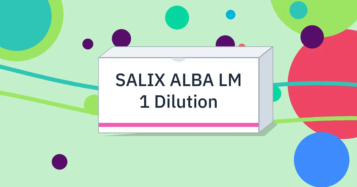 Symbolbild: Packung mit der Aufschrift SALIX ALBA LM 1 Dilution (PZN 13177504) – Verfügbarkeit und Bezug in Apotheken in Frankfurt am Main