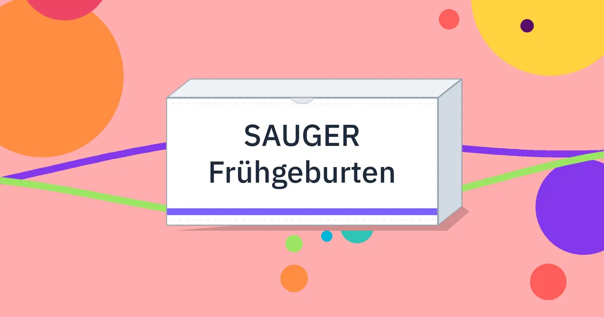 Symbolbild: Packung mit der Aufschrift SAUGER Frühgeburten (PZN 06300335) – Verfügbarkeit und Bezug in Apotheken in Frankfurt am Main