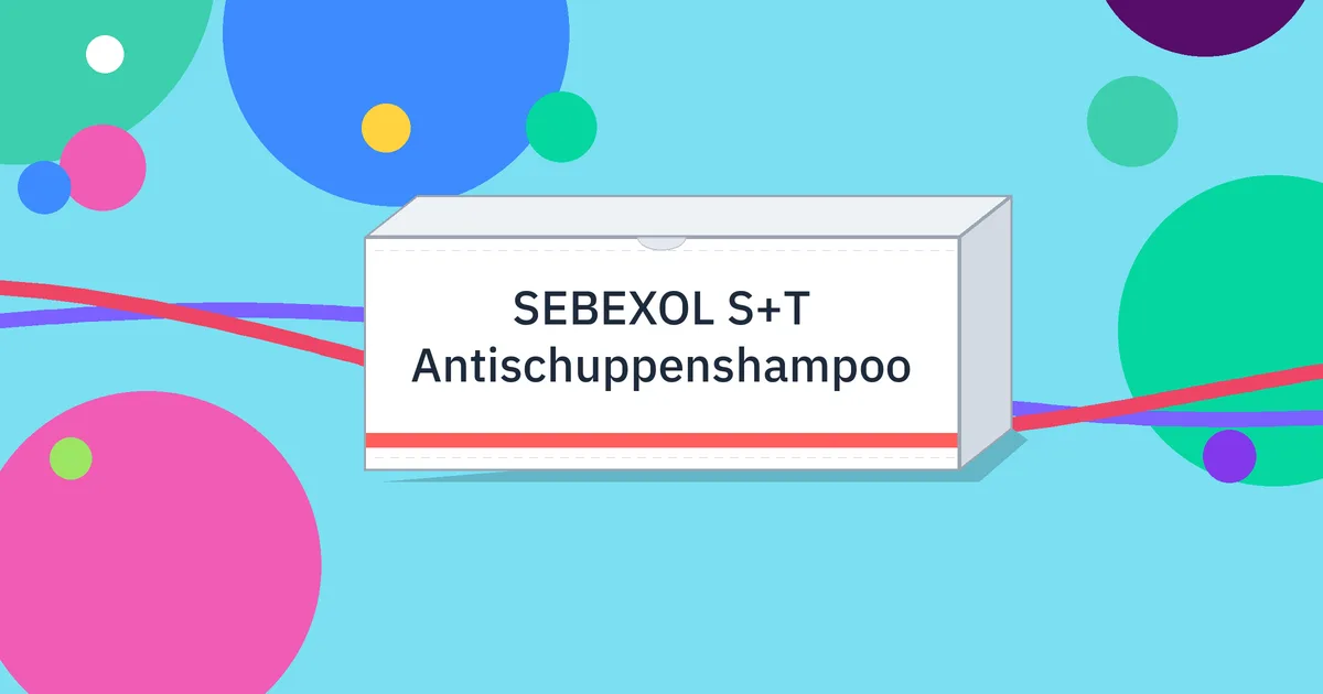 Symbolbild: Packung mit der Aufschrift SEBEXOL S+T Antischuppenshampoo (PZN 02577927) – Verfügbarkeit und Bezug in Apotheken in Frankfurt am Main