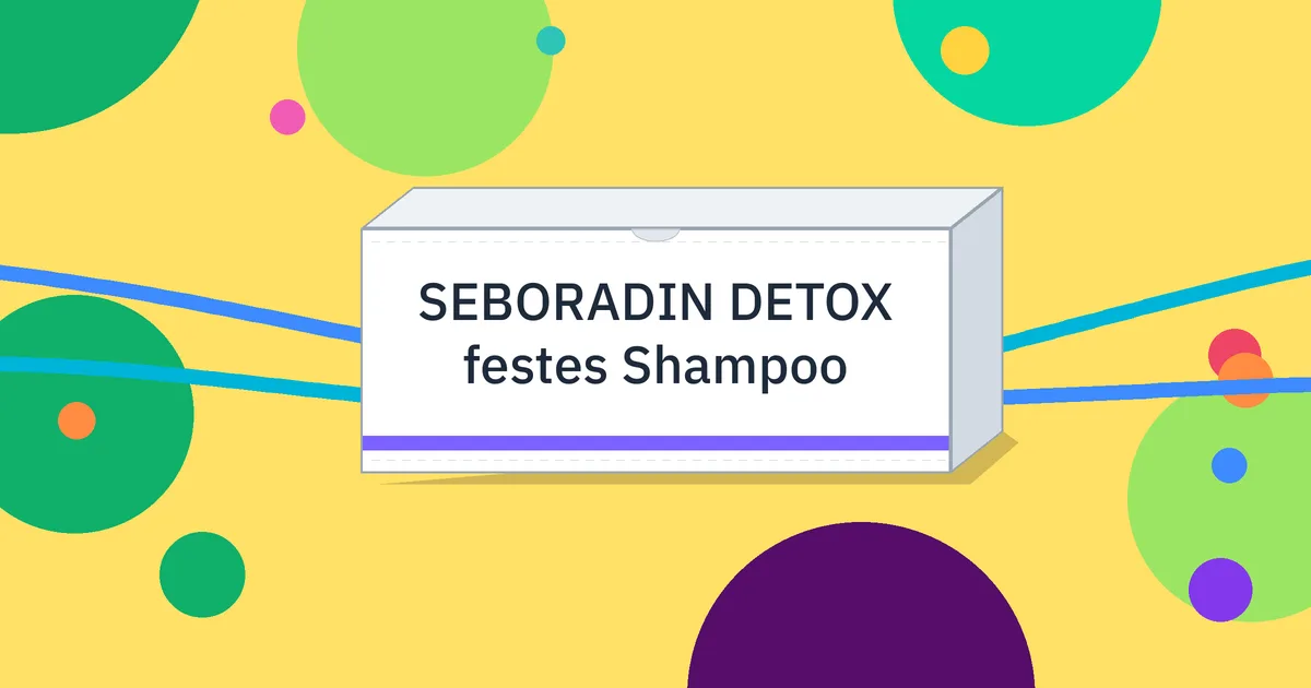 Symbolbild: Packung mit der Aufschrift SEBORADIN DETOX festes Shampoo (PZN 18402259) – Verfügbarkeit und Bezug in Apotheken in Frankfurt am Main