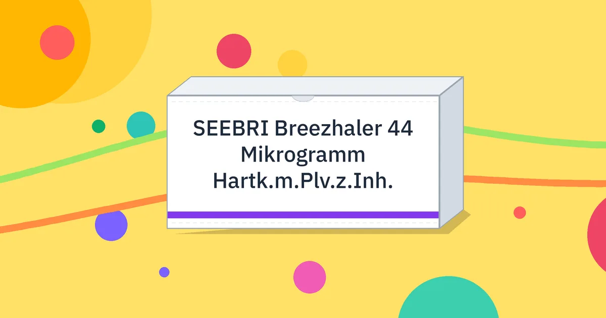 Symbolbild: Packung mit der Aufschrift SEEBRI Breezhaler 44 Mikrogramm Hartk.m.Plv.z.Inh. (PZN 06571494) – Verfügbarkeit und Bezug in Apotheken in Frankfurt am Main