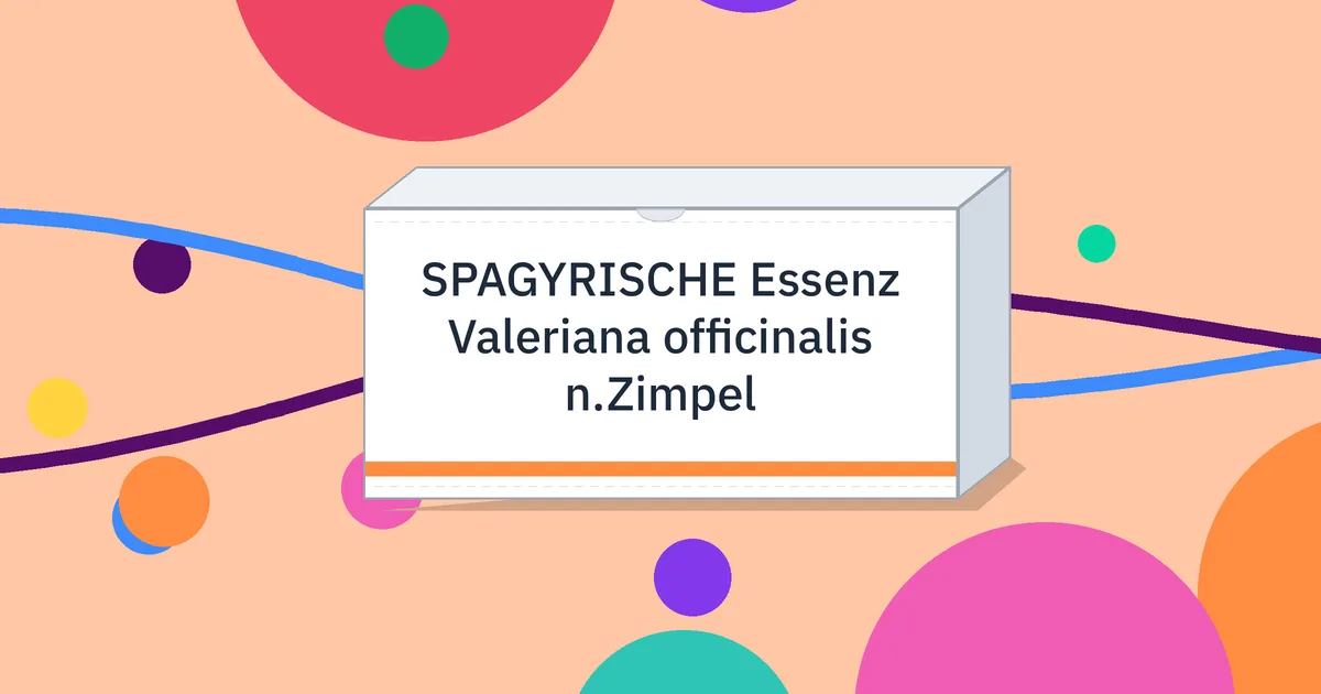 Symbolbild: Packung mit der Aufschrift SPAGYRISCHE Essenz Valeriana officinalis n.Zimpel (PZN 04737720) – Verfügbarkeit und Bezug in Apotheken in Frankfurt am Main