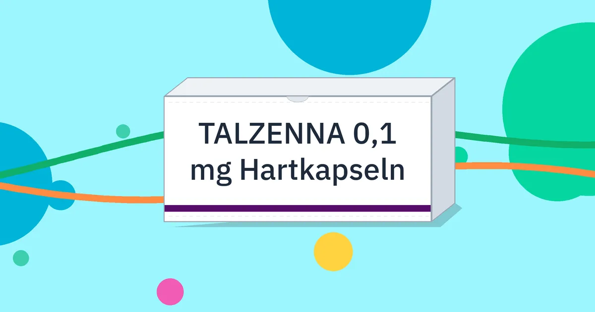 Symbolbild: Packung mit der Aufschrift TALZENNA 0,1 mg Hartkapseln (PZN 18224384) – Verfügbarkeit und Bezug in Apotheken in Frankfurt am Main