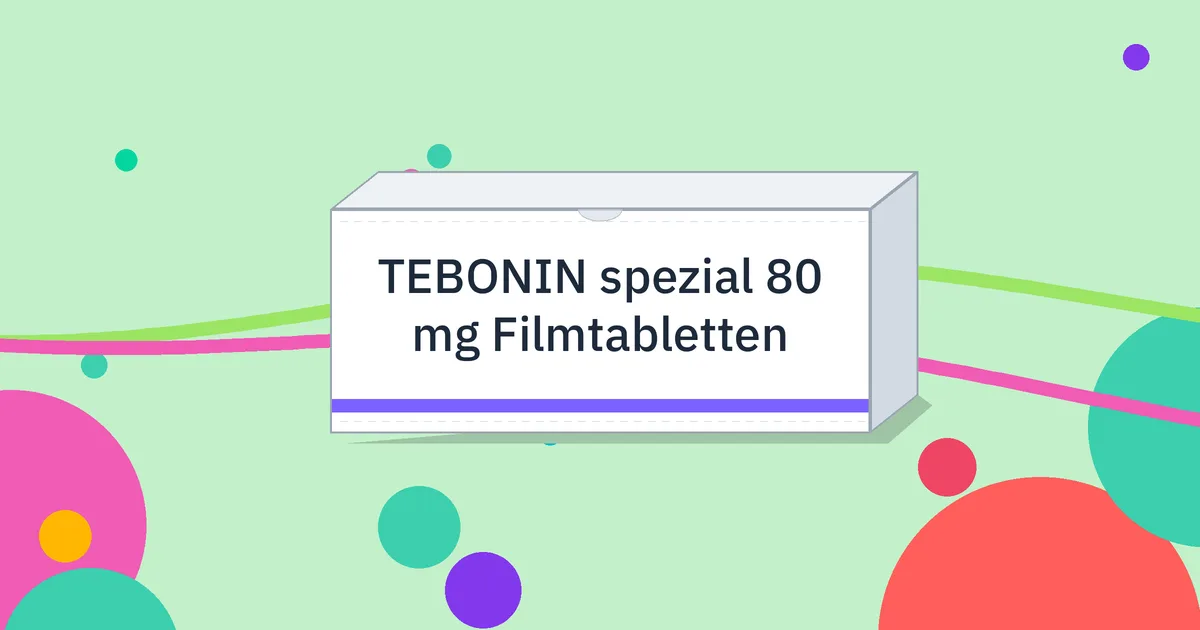 Symbolbild: Packung mit der Aufschrift TEBONIN spezial 80 mg Filmtabletten (PZN 06997431) – Verfügbarkeit und Bezug in Apotheken in Frankfurt am Main