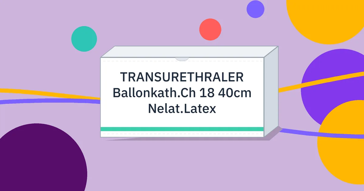 Symbolbild: Packung mit der Aufschrift TRANSURETHRALER Ballonkath.Ch 18 40cm Nelat.Latex (PZN 01150871) – Verfügbarkeit und Bezug in Apotheken in Frankfurt am Main