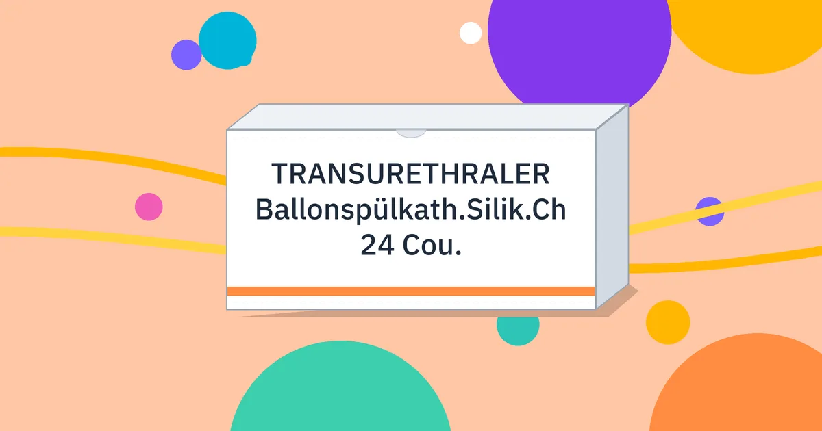 Symbolbild: Packung mit der Aufschrift TRANSURETHRALER Ballonspülkath.Silik.Ch 24 Cou. (PZN 01151439) – Verfügbarkeit und Bezug in Apotheken in Frankfurt am Main
