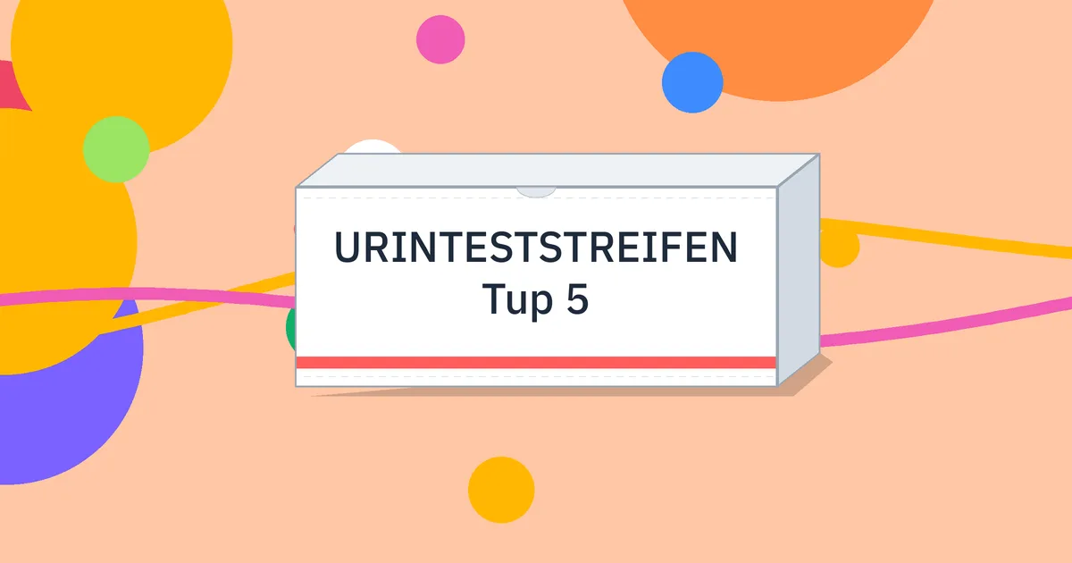 Symbolbild: Packung mit der Aufschrift URINTESTSTREIFEN Tup 5 (PZN 18437074) – Verfügbarkeit und Bezug in Apotheken in Frankfurt am Main
