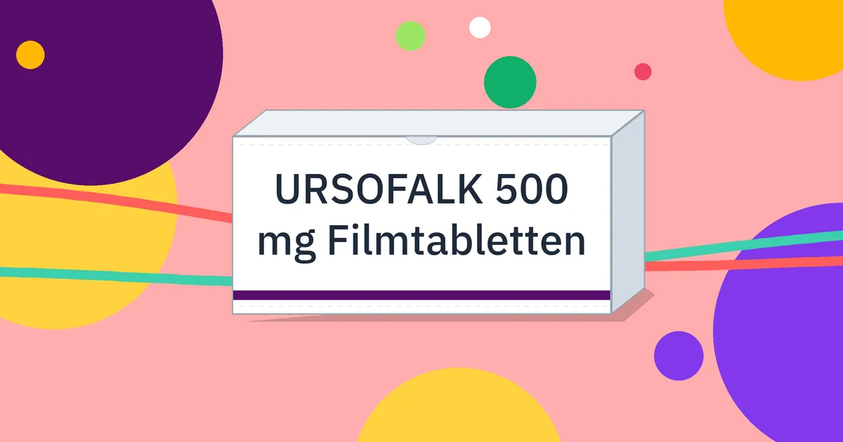 Symbolbild: Packung mit der Aufschrift URSOFALK 500 mg Filmtabletten (PZN 06972224) – Verfügbarkeit und Bezug in Apotheken in Frankfurt am Main