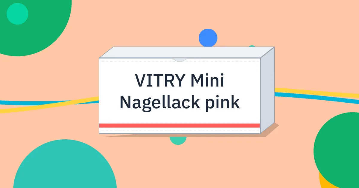 Symbolbild: Packung mit der Aufschrift VITRY Mini Nagellack pink (PZN 05112382) – Verfügbarkeit und Bezug in Apotheken in Frankfurt am Main