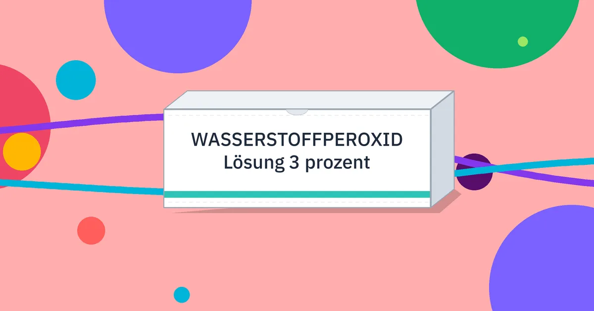 Symbolbild: Packung mit der Aufschrift WASSERSTOFFPEROXID Lösung 3 prozent (PZN 04652515) – Verfügbarkeit und Bezug in Apotheken in Frankfurt am Main