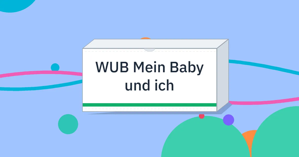 Symbolbild: Packung mit der Aufschrift WUB Mein Baby und ich (PZN 14047181) – Verfügbarkeit und Bezug in Apotheken in Frankfurt am Main