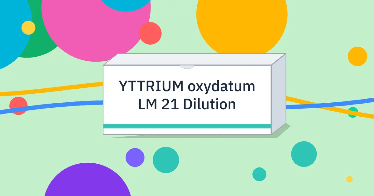 Symbolbild: Packung mit der Aufschrift YTTRIUM oxydatum LM 21 Dilution (PZN 13288008) – Verfügbarkeit und Bezug in Apotheken in Frankfurt am Main