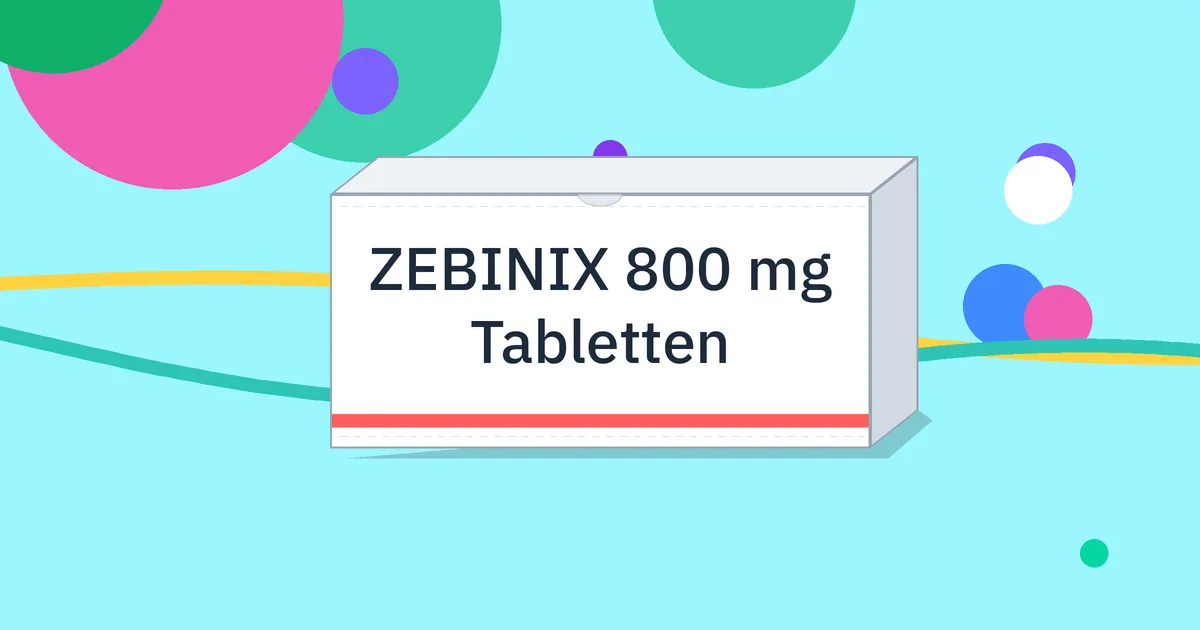 Symbolbild: Packung mit der Aufschrift ZEBINIX 800 mg Tabletten (PZN 15620091) – Verfügbarkeit und Bezug in Apotheken in Frankfurt am Main
