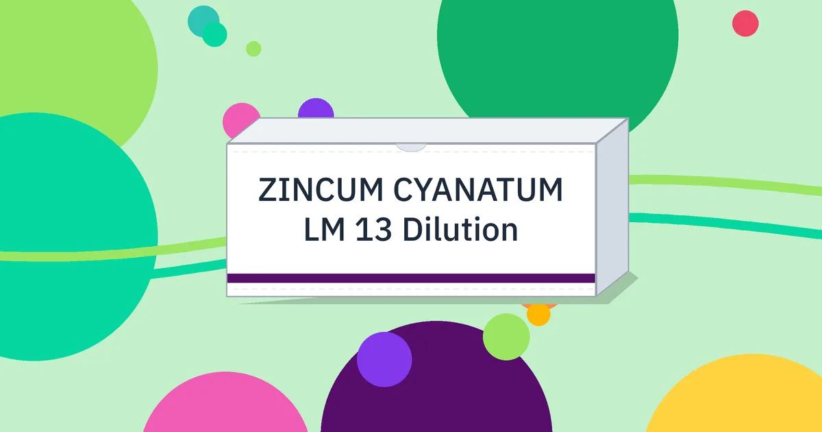 Symbolbild: Packung mit der Aufschrift ZINCUM CYANATUM LM 13 Dilution (PZN 13292323) – Verfügbarkeit und Bezug in Apotheken in Frankfurt am Main