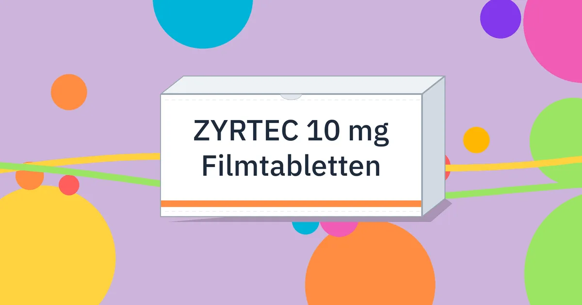 Symbolbild: Packung mit der Aufschrift ZYRTEC 10 mg Filmtabletten (PZN 01433221) – Verfügbarkeit und Bezug in Apotheken in Frankfurt am Main
